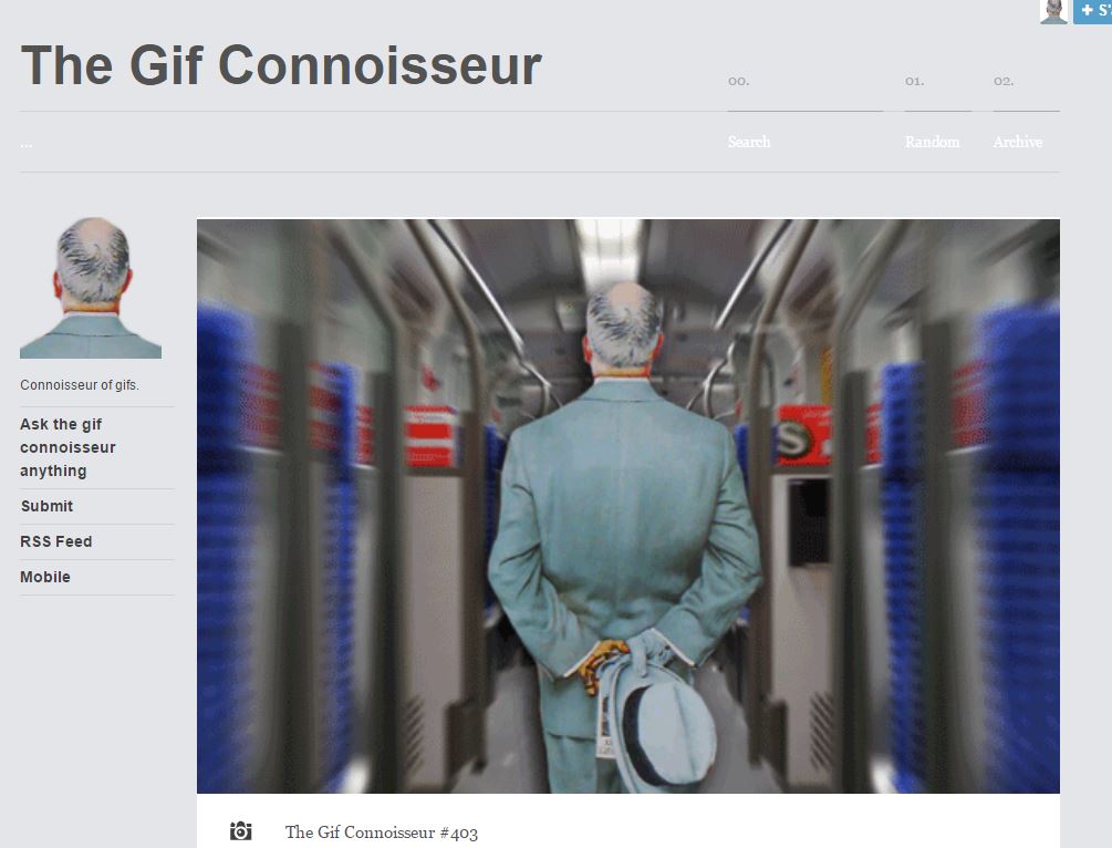 Tumblr The Gif Connoisseur - Le Curionaute
